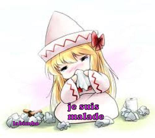 je suis malade